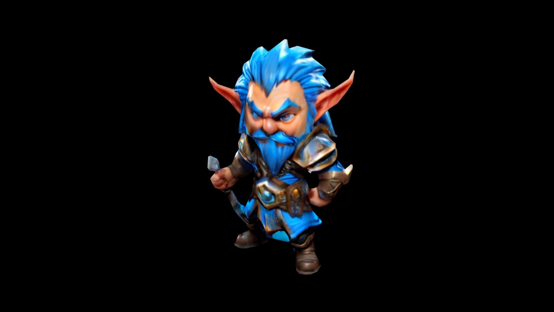 "Battlefront Mini-Figure Epic Blue Wizard" - Download Free 3D model by ...