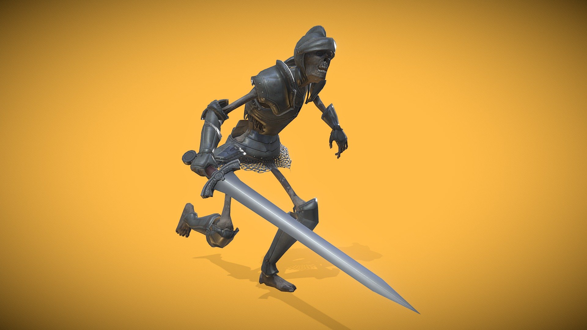 Skeleton Zombie Soldier 4 - 3D model by 3030 Games (@3030games ...