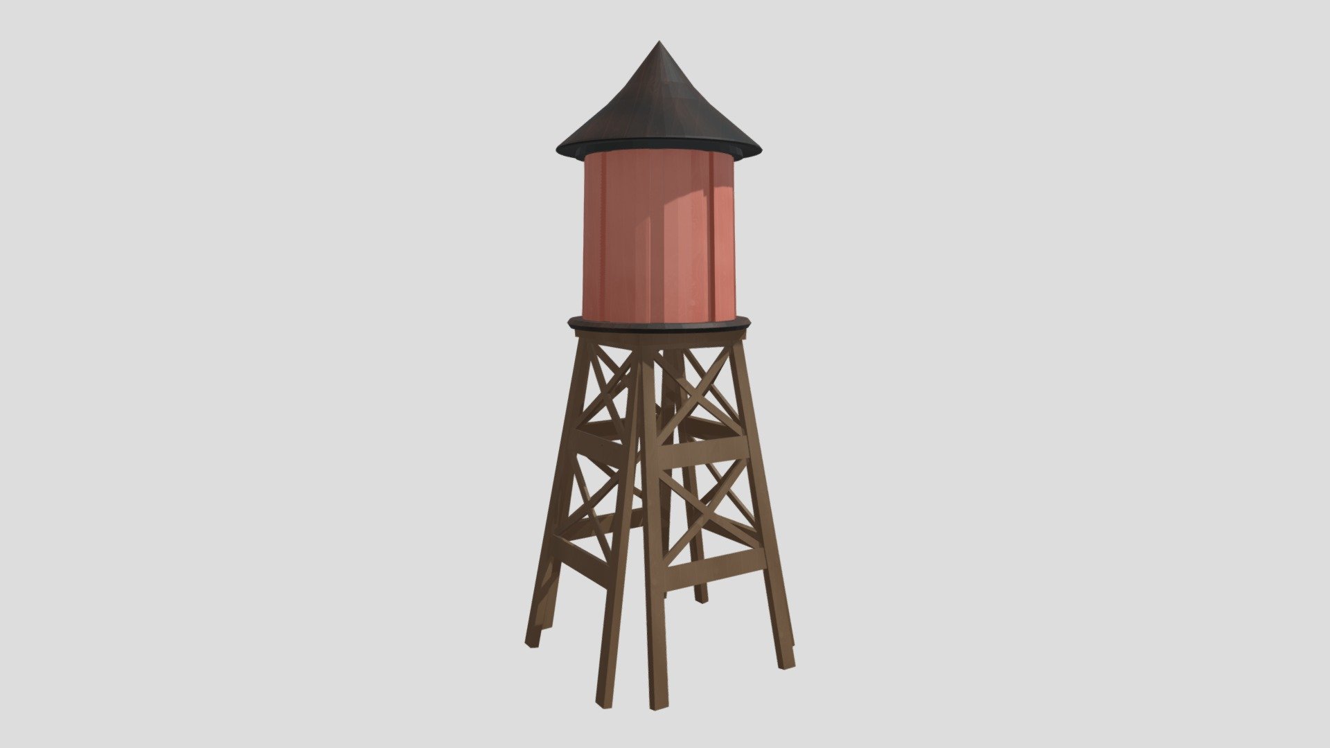 Water Tower - Download Free 3D model by jakerc10 [bfce2a4] - Sketchfab