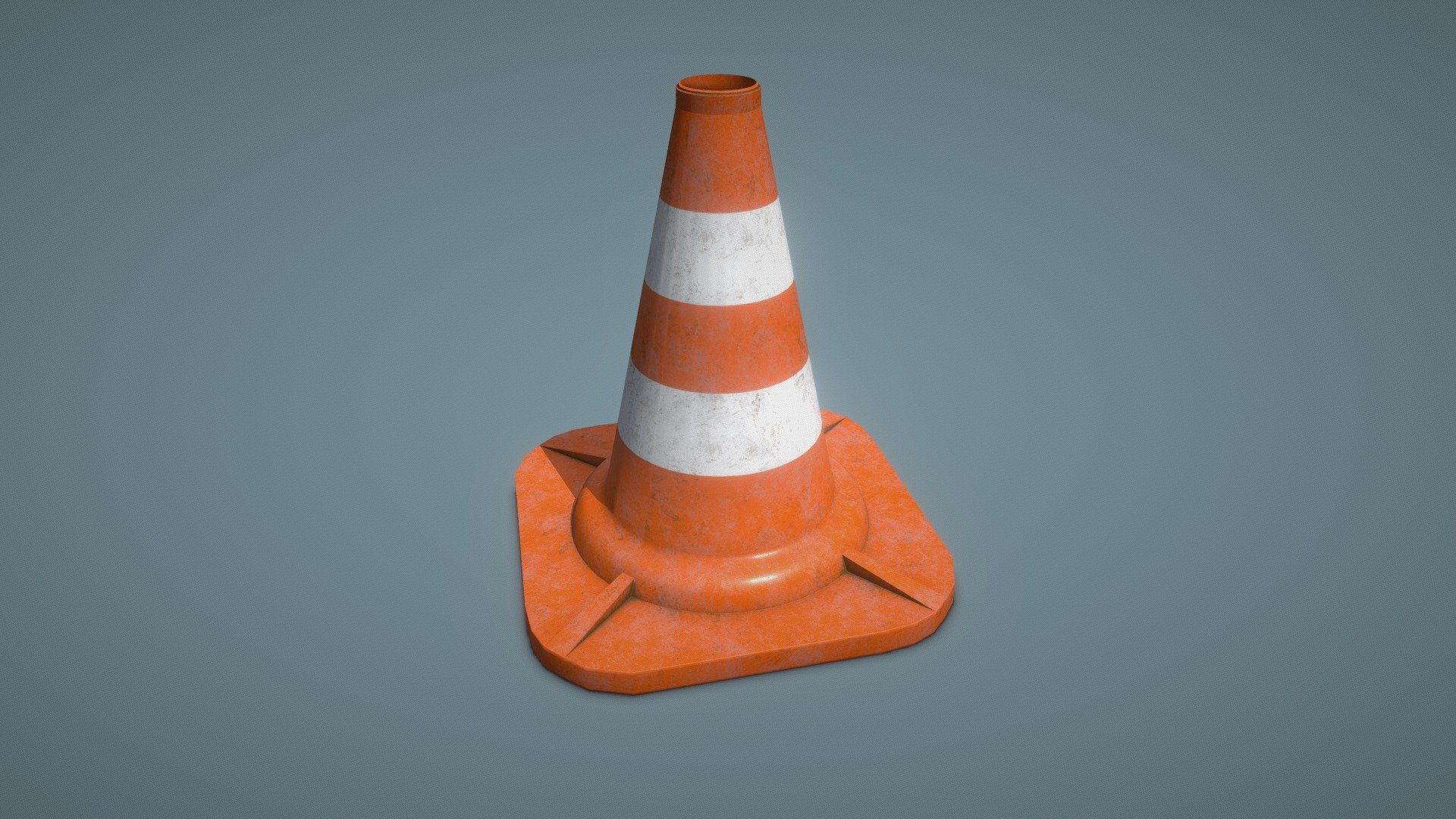 Dirty plastic road cone | Game-ready | PBR | 4K - Download Free 3D ...