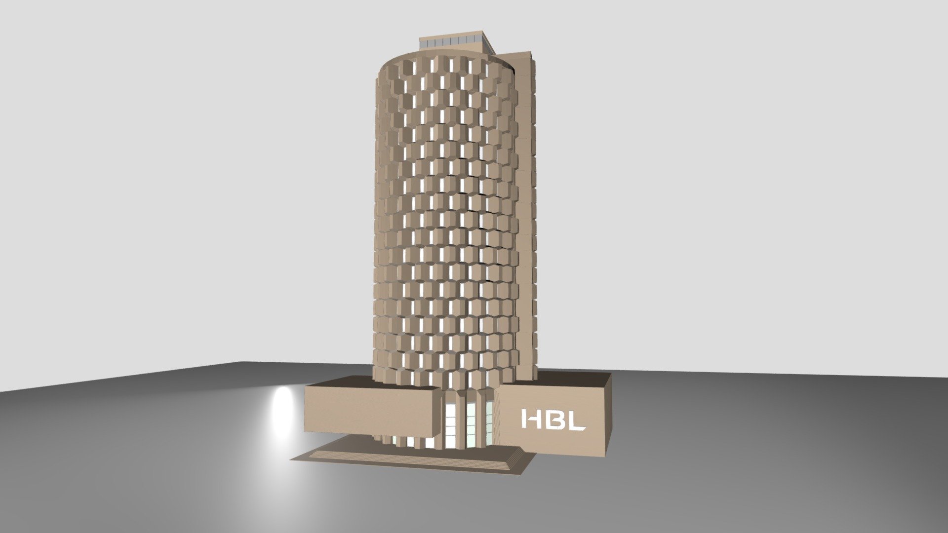 HBL Plaza, 3D Skyscraper Model - 3D model by Khaka [bfd311d] - Sketchfab