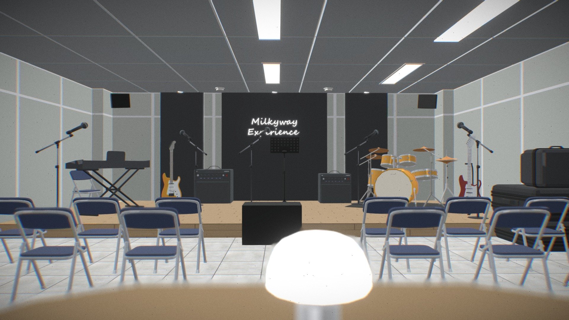 Club band room in the school - Buy Royalty Free 3D model by yasongeeee ...