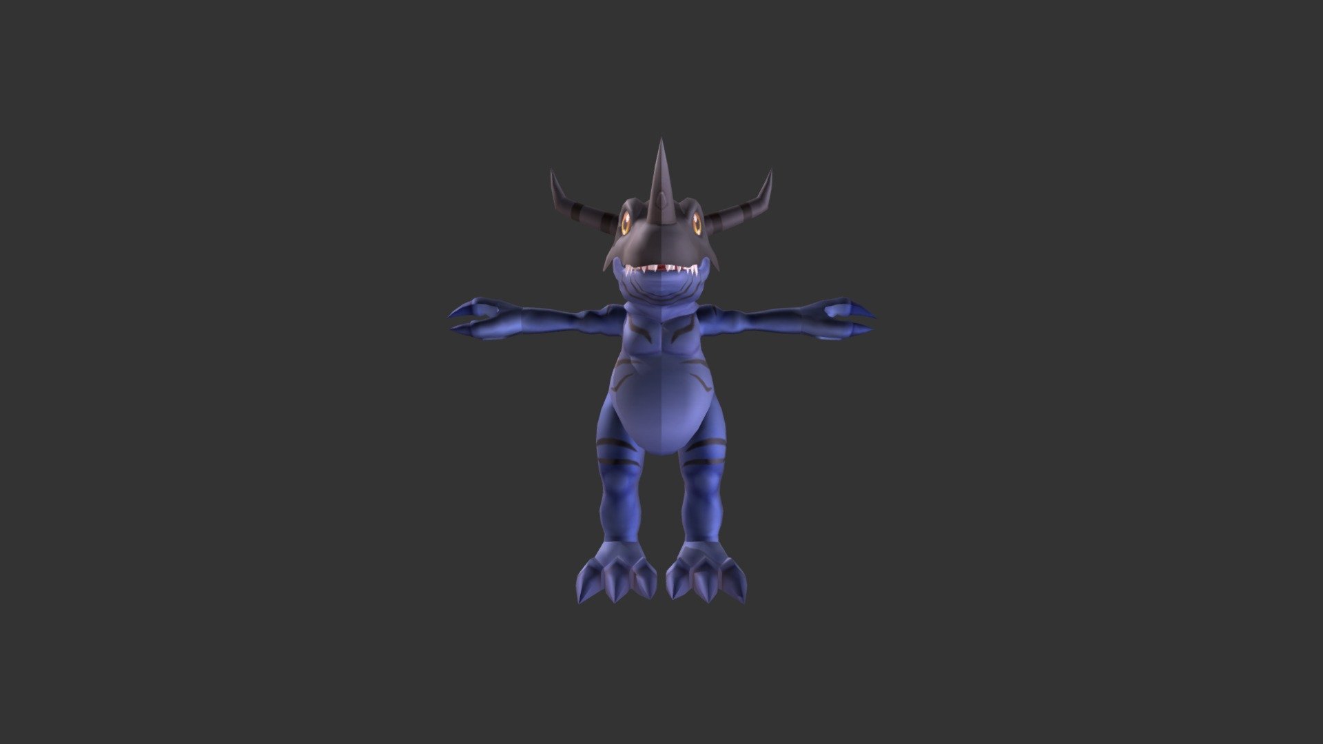 blue Greymon - 3D model by akennedy007 [bfd4377] - Sketchfab