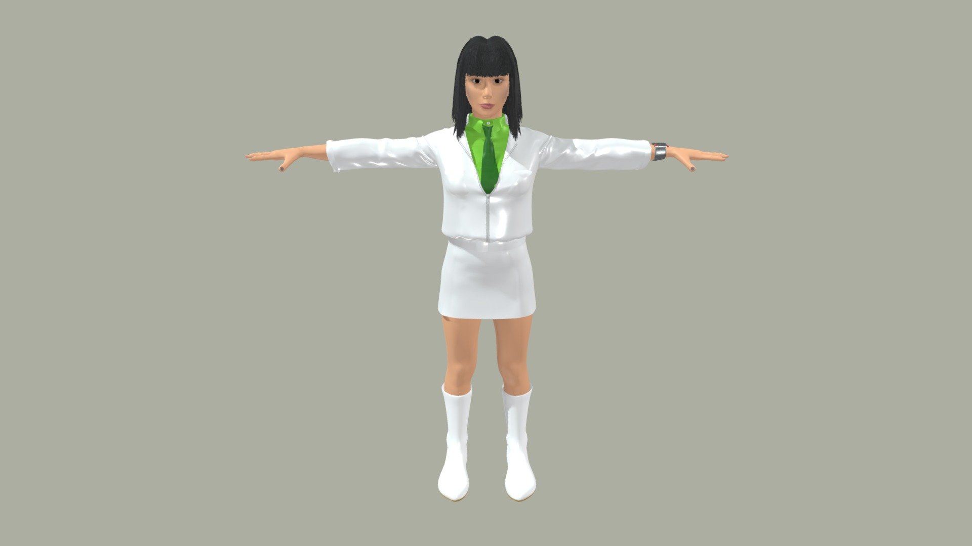 Sayaka Nagisa from tokusatsu Changeman - 3D model by Auriston Pacheco ...