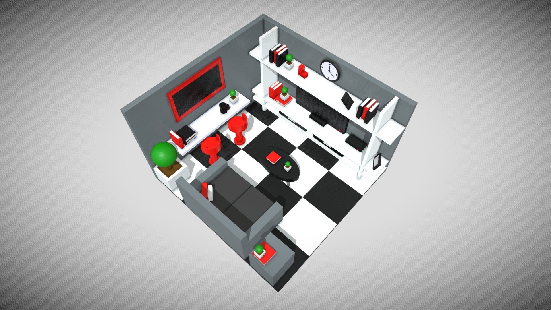 Sala by Leonor - Download Free 3D model by turmas.ada [bfd4e51] - Sketchfab