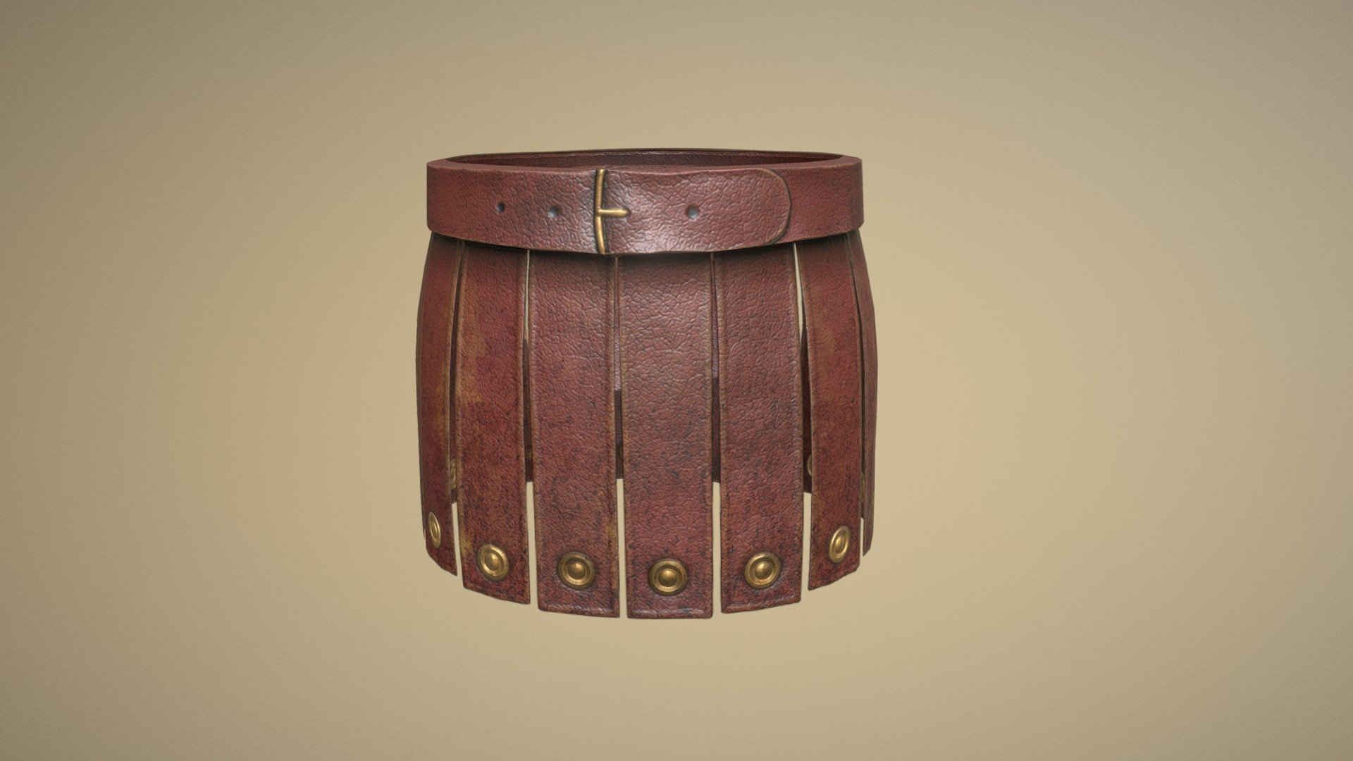 Leather Segment Belt - 3D model by Android (@app-android) [bfd539e ...