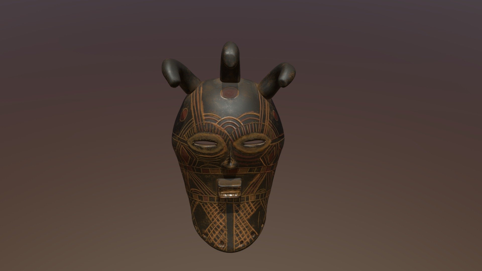 african mask - 3D model by katarzynaknefel [bfd8e67] - Sketchfab