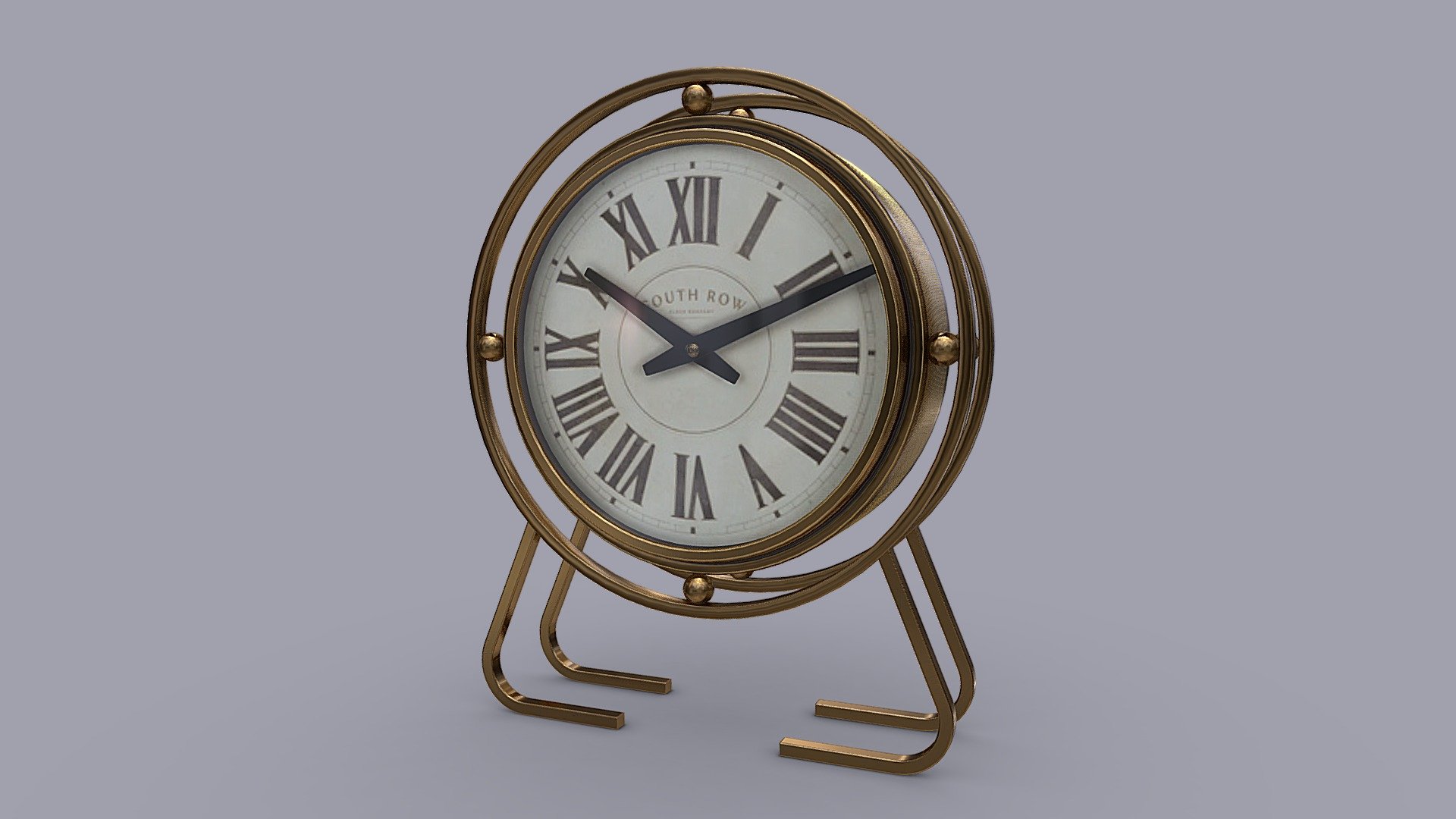 Antique Gold Clock - Buy Royalty Free 3D model by 3Dee (@mellydeeis ...