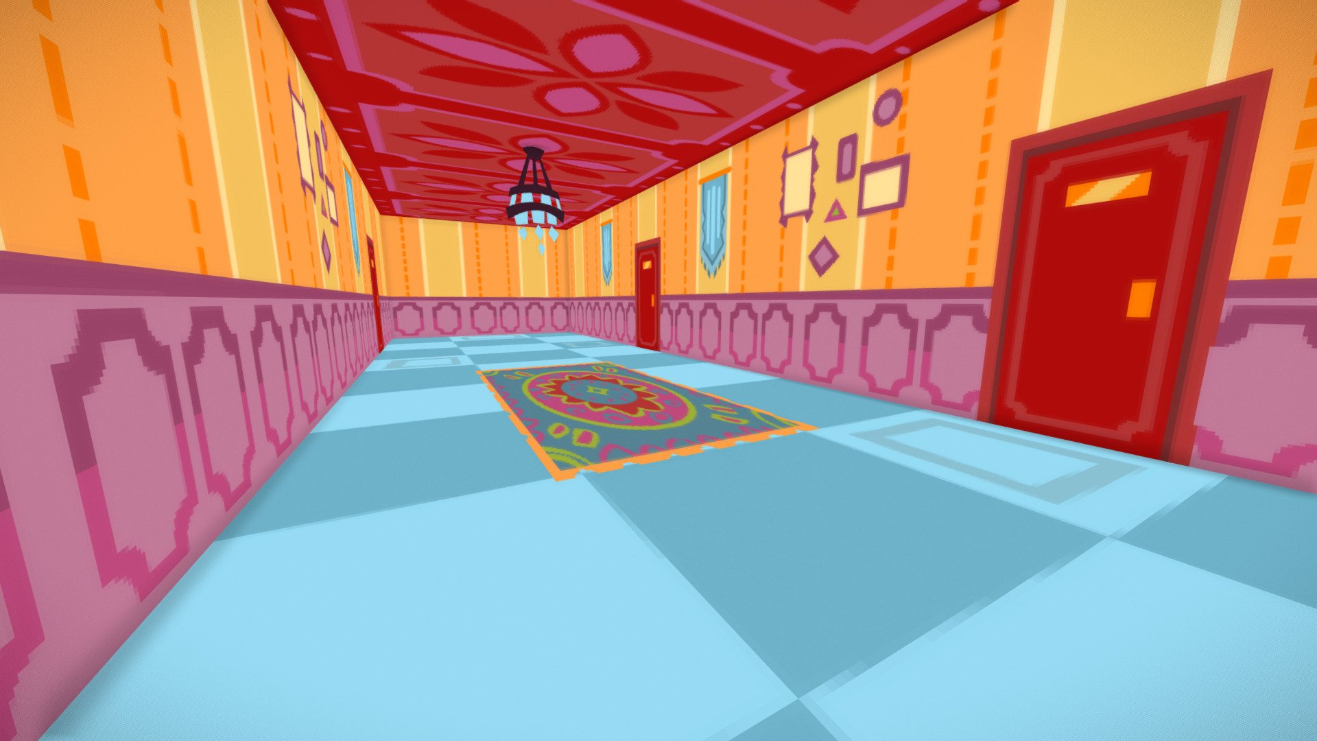 hallway1 - Download Free 3D model by zekeyspaceylizard [bfdba30 ...