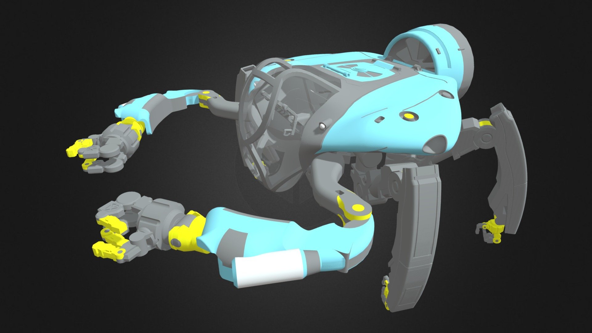 Avatar CET-OPS Crabsuit With Working Joints - 3D model by Logno ...