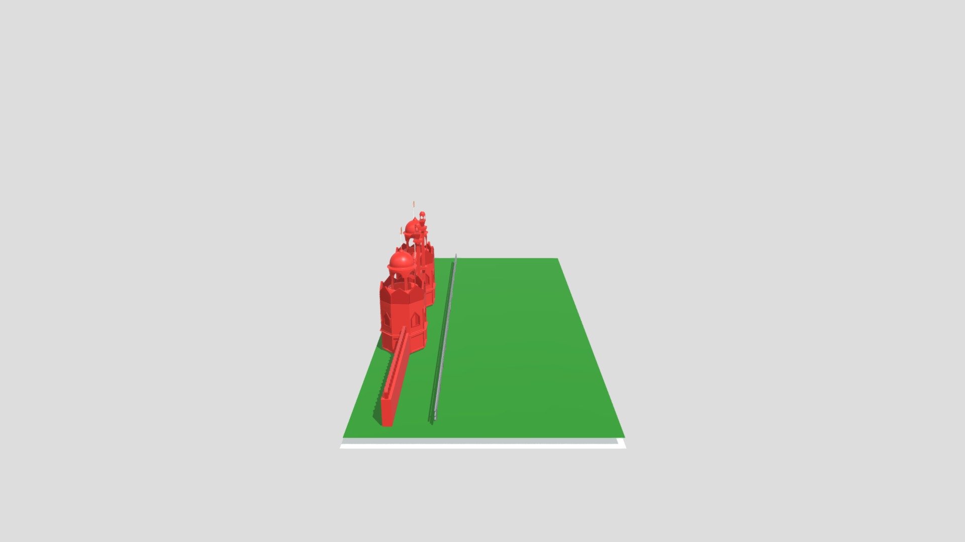RED FORT - 3D model by Aditi.Rana1 [bfde286] - Sketchfab
