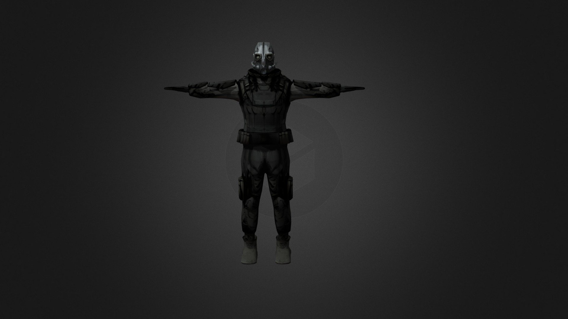 Limitator (Low poly dystopian character) - 3D model by loxyrak [bfde74e ...