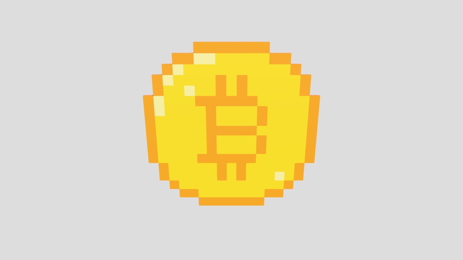 Pixel Art Bitcoin 3D Model - Download Free 3D model by Deacon Skywalker ...