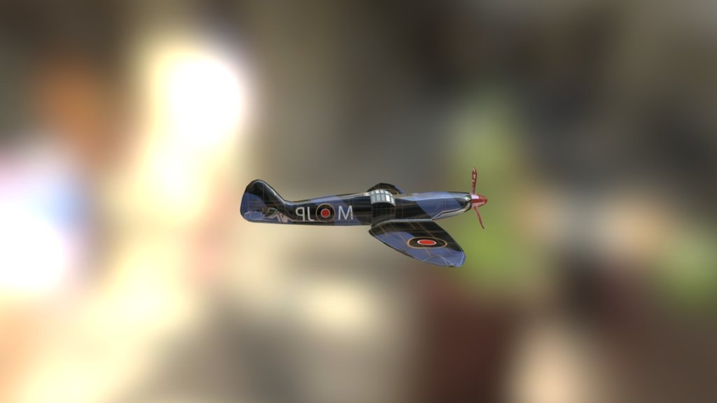 Textured Basic Spitfire - 3D model by Matt Poskitt (@Poskit93) [bfe0af0 ...