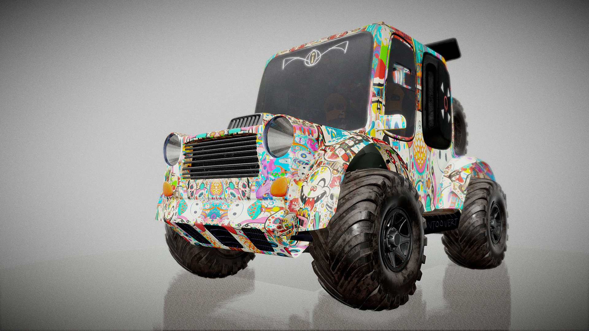 Stylized 4x4 Jeep - 3D model by muhtasim24 [bfe2718] - Sketchfab