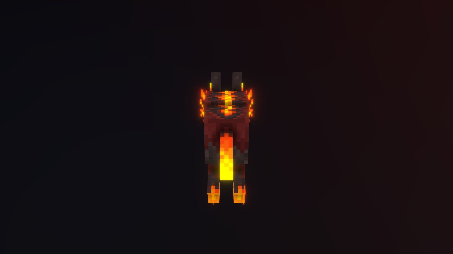 [Minecraft] Hellhound - 3D model by RhinoW [bfe4e56] - Sketchfab