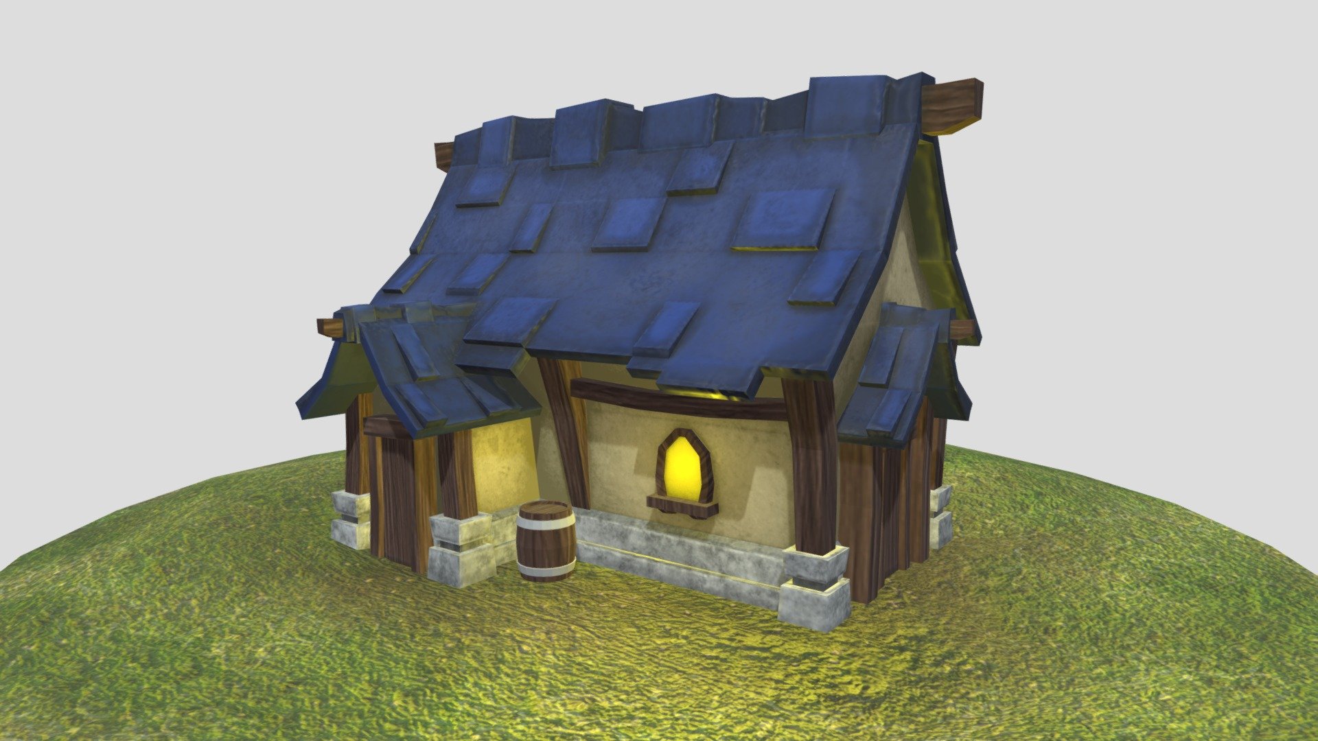 Stylized Medieval Shack - 3D model by xVelken (@Bart-Antwerpen ...