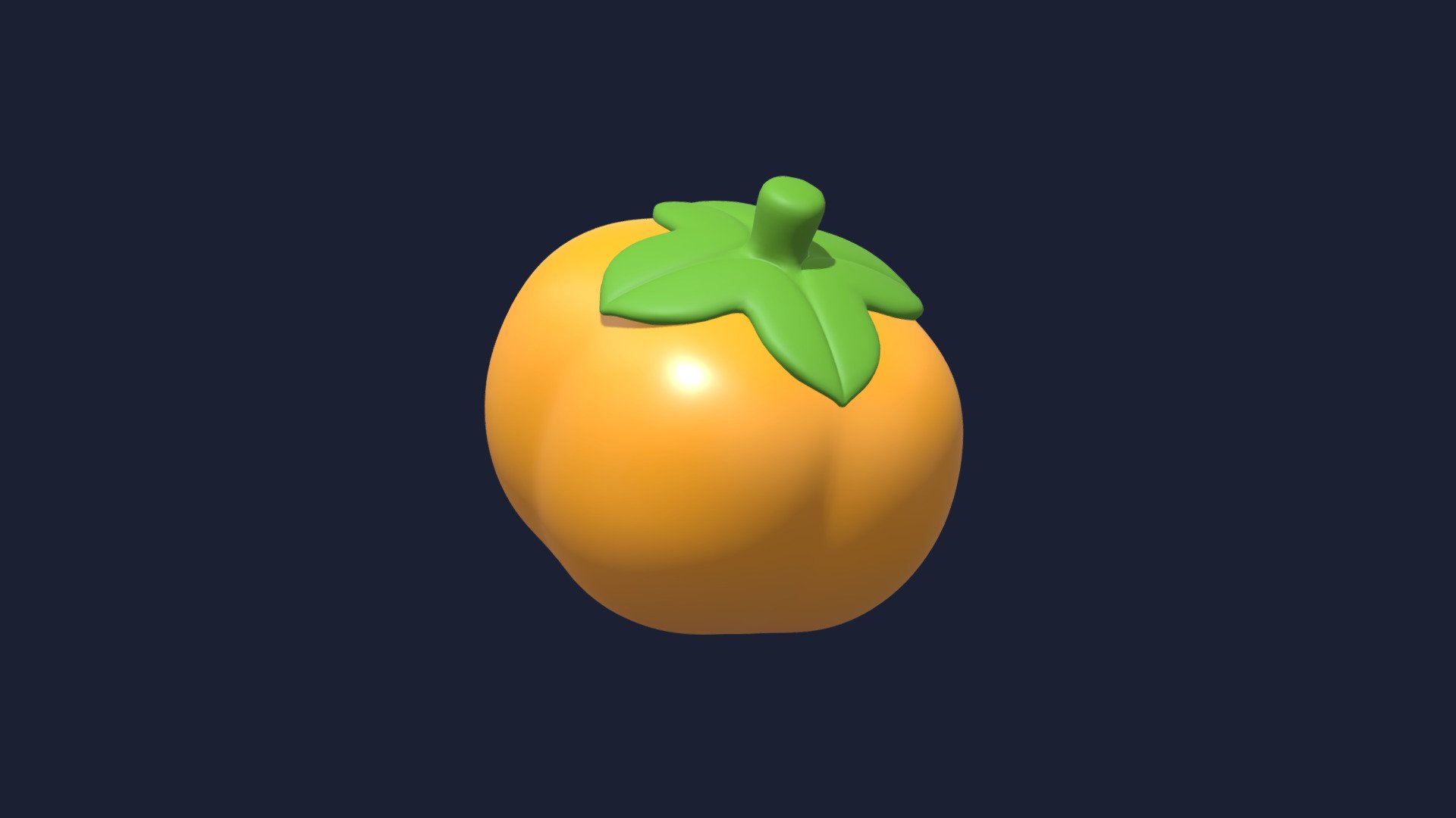 Oriental Persimmon Icon - Buy Royalty Free 3D model by arc.jabbar (@arc ...