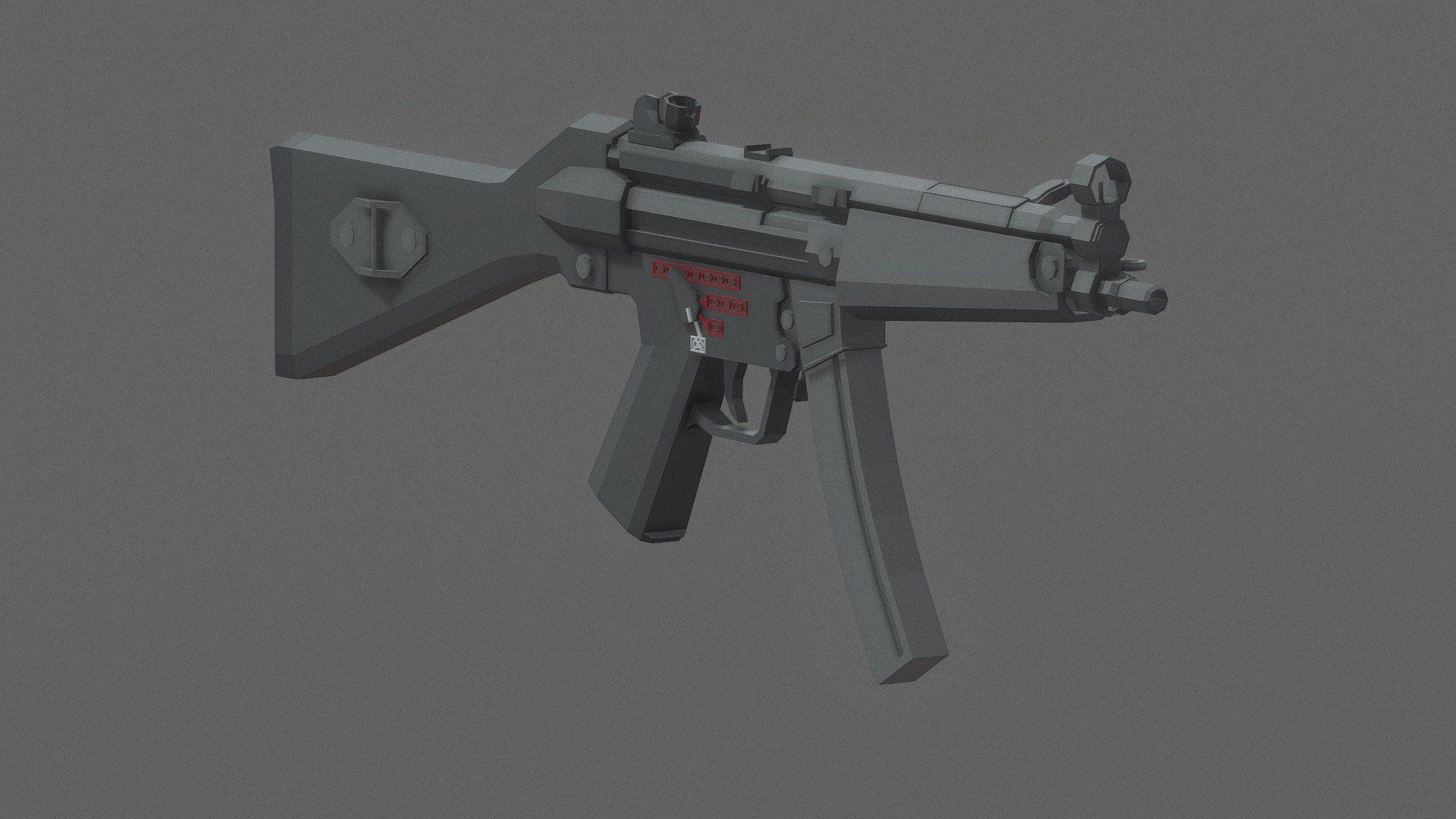 Low Poly HK MP5 - Download Free 3D model by untoucheddev [bfe7a0e ...