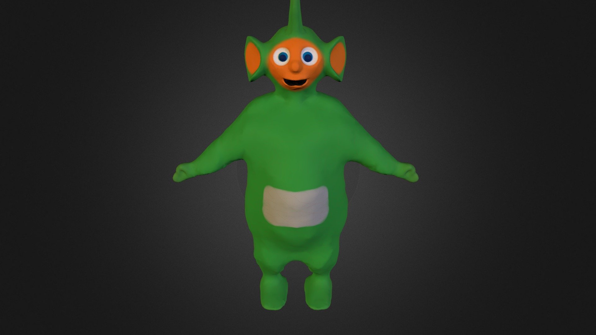 Teletubbies Dipsy - 3D model by leopoly [bfe80c0] - Sketchfab