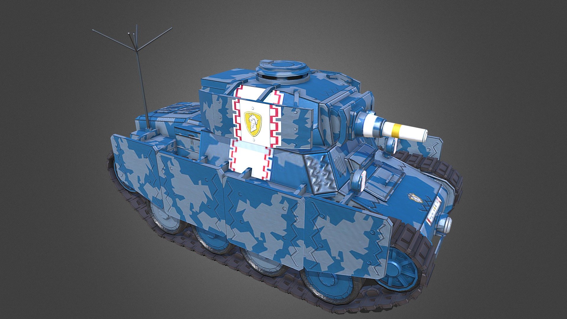 Valkyria Chronicles Gallian Light Tank - Download Free 3D model by ...