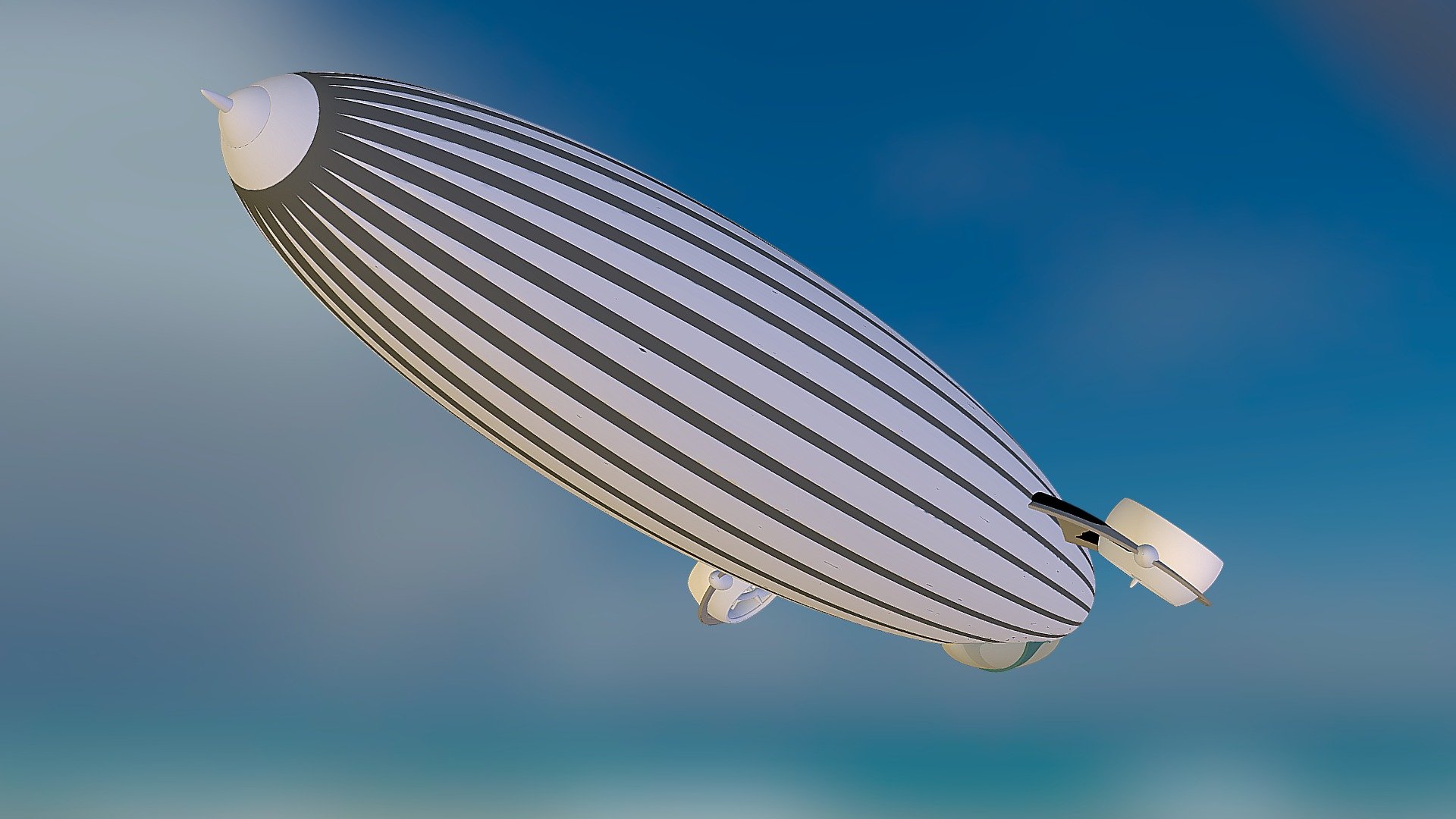 Dirigeable - 3D model by azo [bfe98fd] - Sketchfab