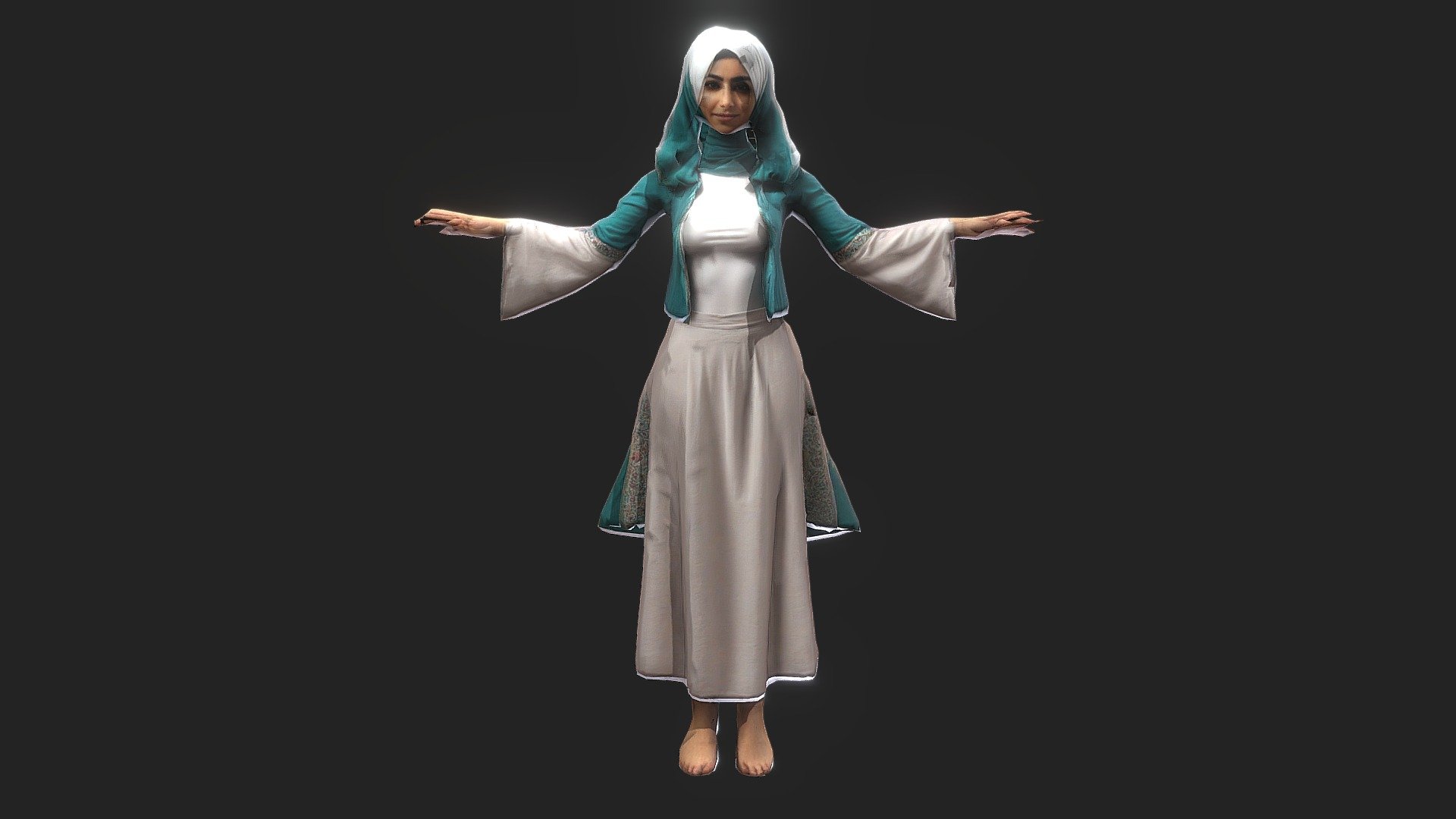 Iranian Woman Hijab - 3D model by morphineArt (@BLACK_ART) [bfea4dd ...