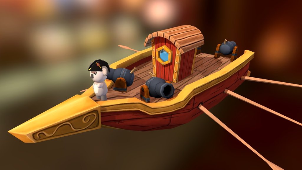 Captain Koala - 3D model by Arkaitz [bff1f63] - Sketchfab
