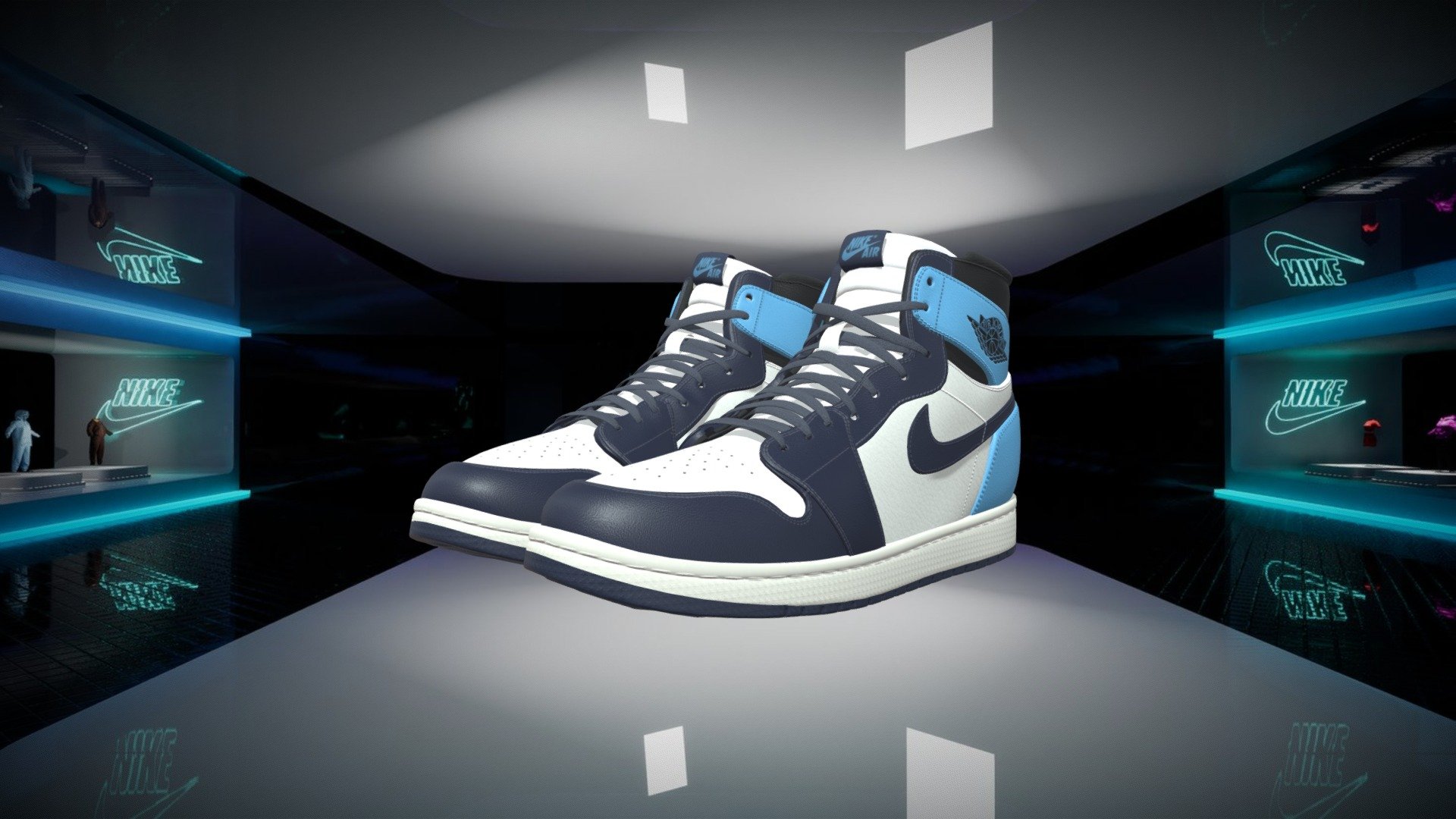 Men's Shoes Air Jordan 1 - 3D model by avatly [bff275b] - Sketchfab