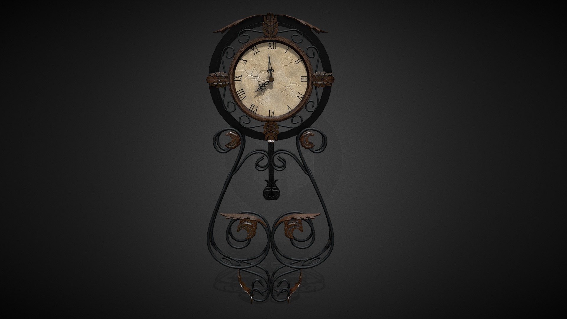 Bombay Wall Clock - 3D model by JasminNichols [bff2c4e] - Sketchfab
