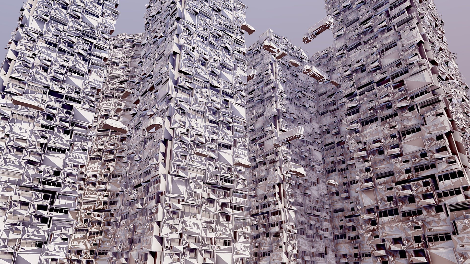 Dystopian City - Download Free 3D model by golukumar ...