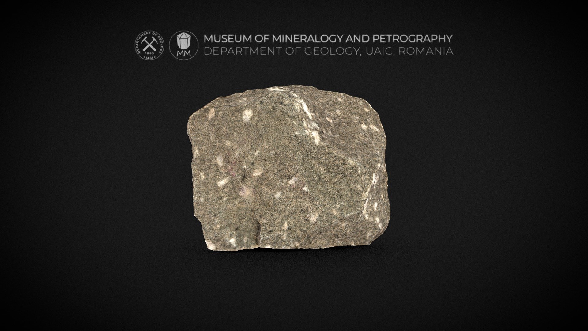 Andesite (igneous rock), Romania - 3D model by Museum of Mineralogy and ...