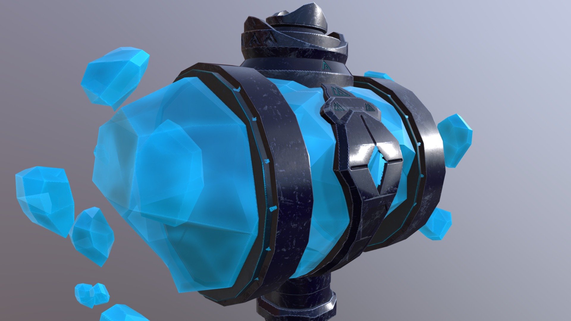 Crystal hammer - 3D model by MainArtsNStuff [bff6b1c] - Sketchfab