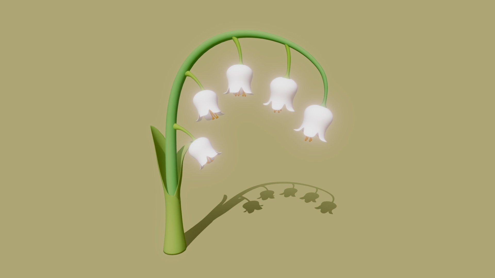 Lily of the Valley - 3D model by Jesca (@jesvd) [bff7389] - Sketchfab