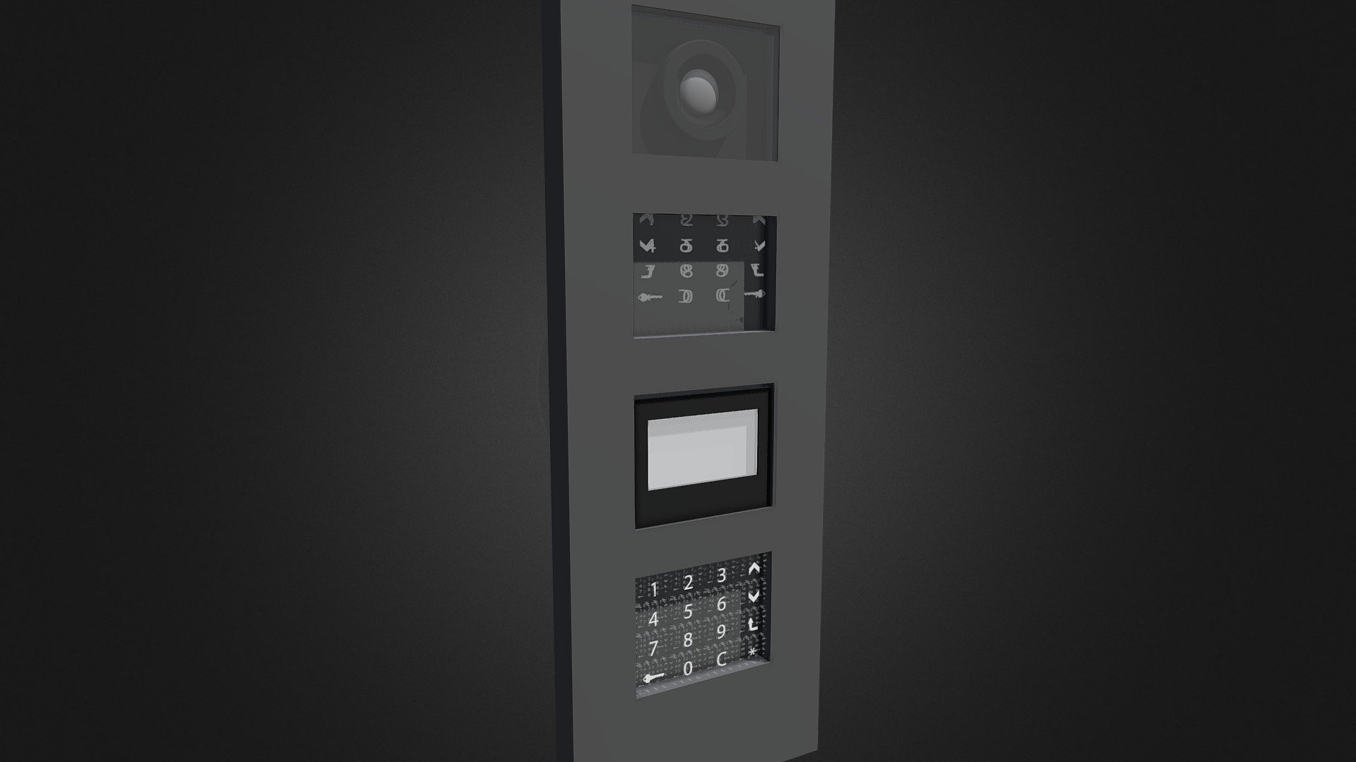 External Intercom 3D Model - Buy Royalty Free 3D model by cgaxis ...