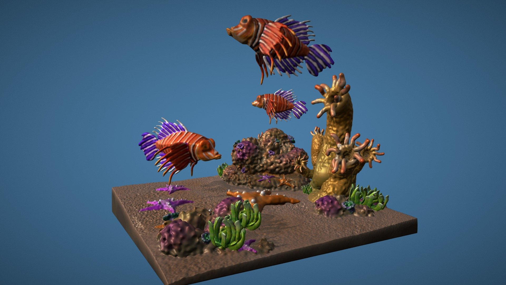 Fishy Underwater Aquatic Scene - 3D model by blanche.ballard [bff8c5a ...