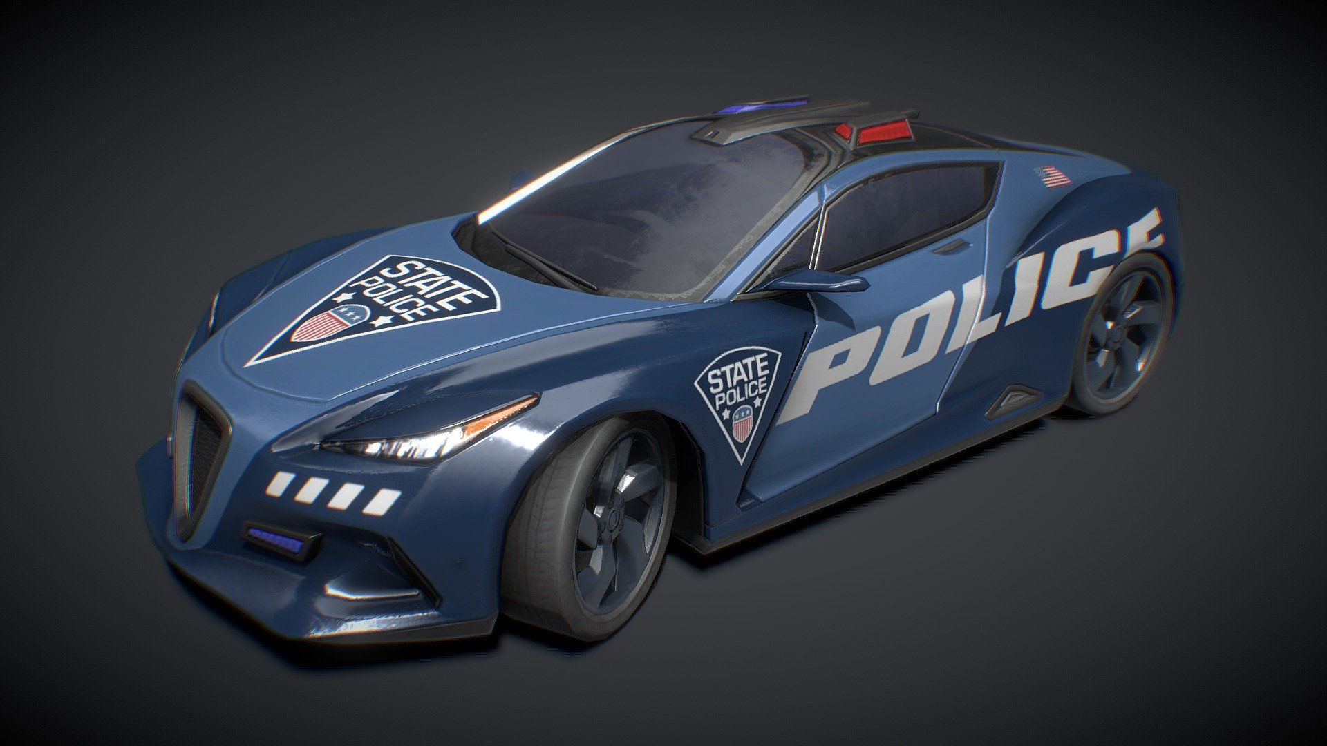 ZET ONE CONCEPT POLICE V.3 - Download Free 3D model by TSB3DMODELS ...
