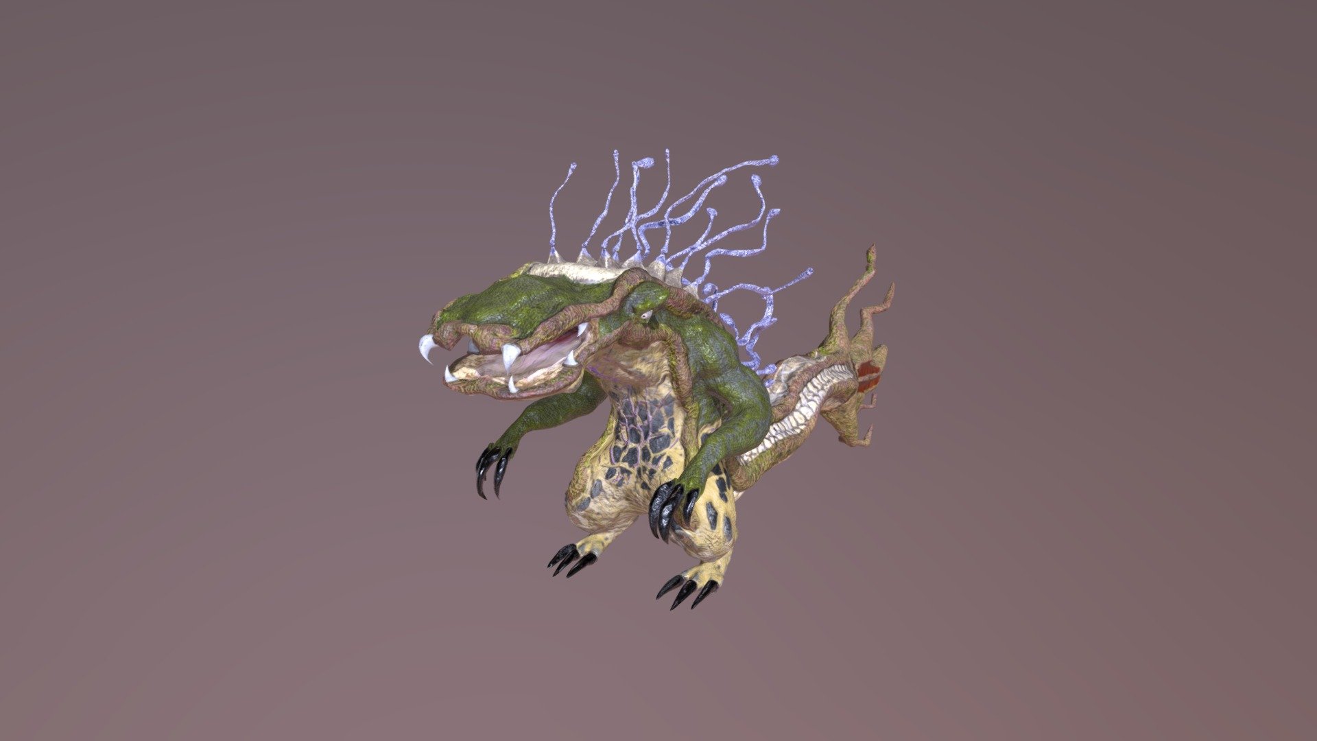 alligator monster - 3D model by pmamalakis [bffcded] - Sketchfab