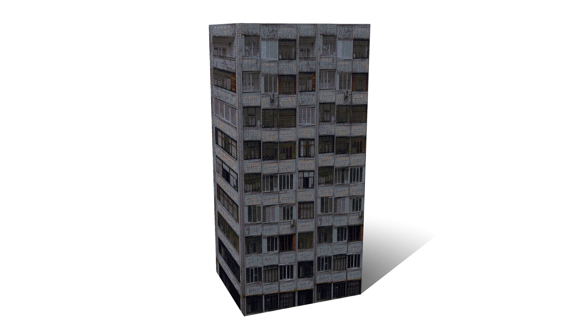 PSX - Small Grey Building - 3D model by Kasugay𓅂 (@Kasugay) [bffe3f4 ...