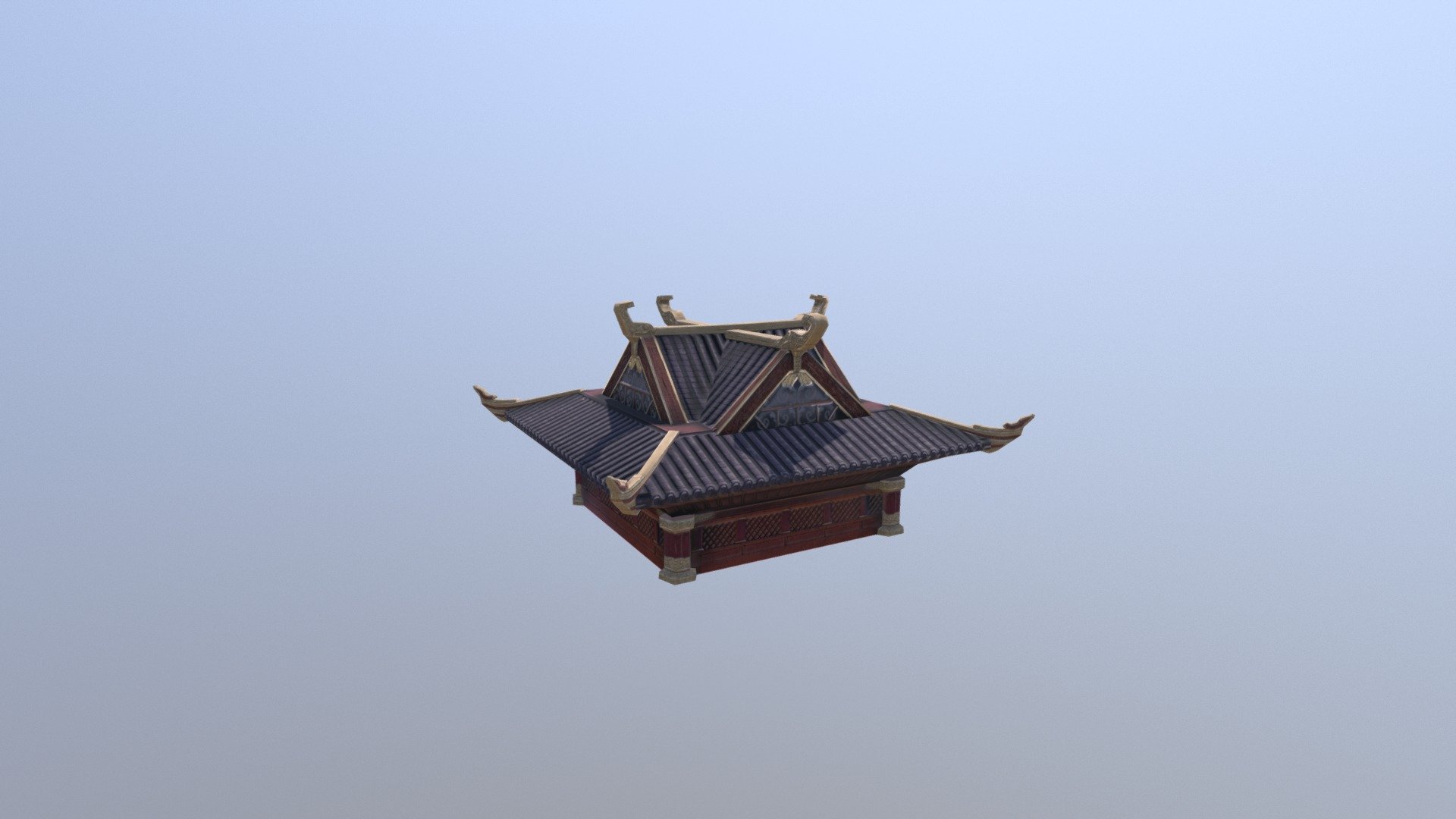 Chinese-architecture - 3D model by ignore12138 [bffef3c] - Sketchfab