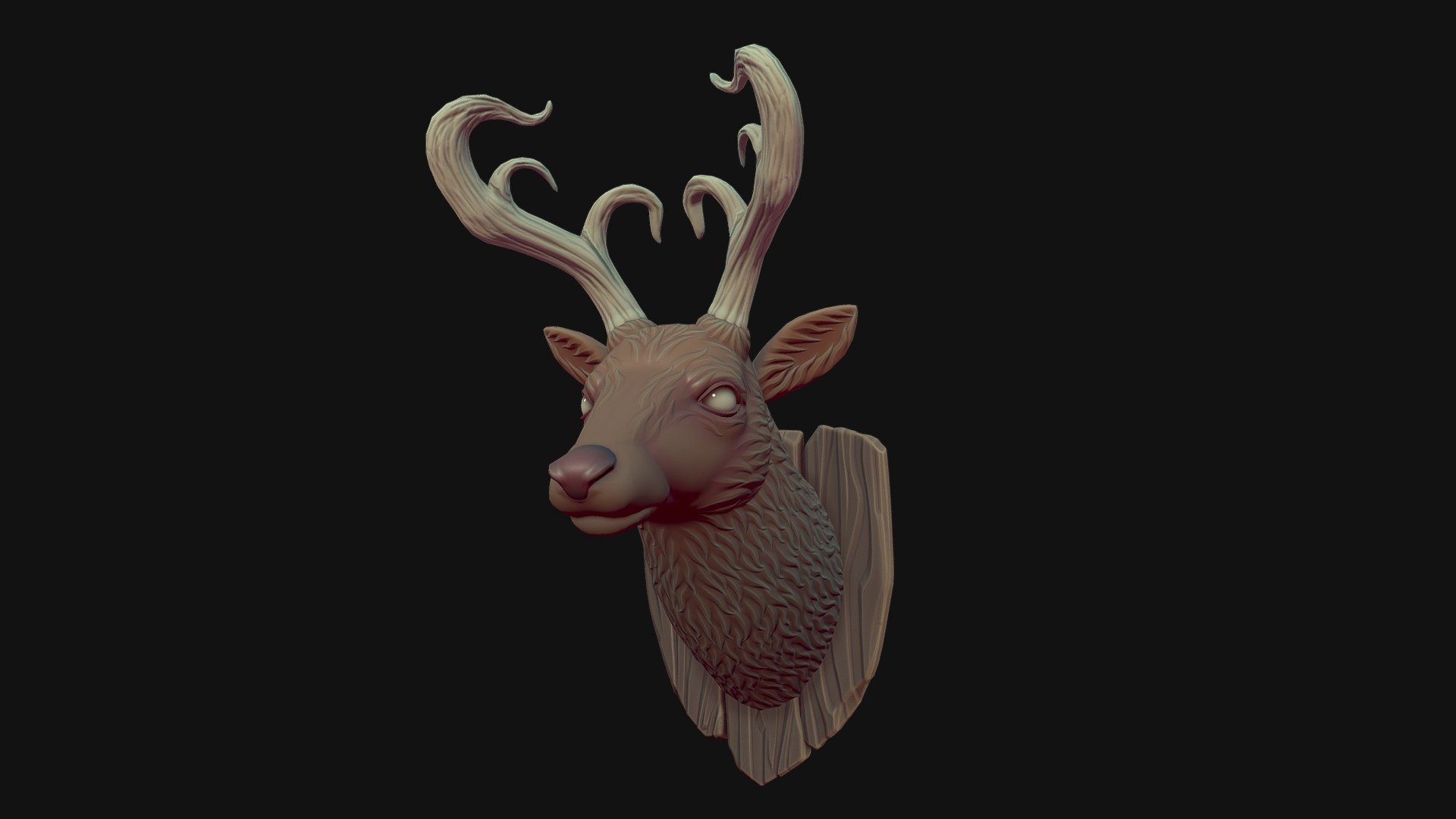 Deer head stylized - Download Free 3D model by Oleg.Medveckij [bfff1b1 ...