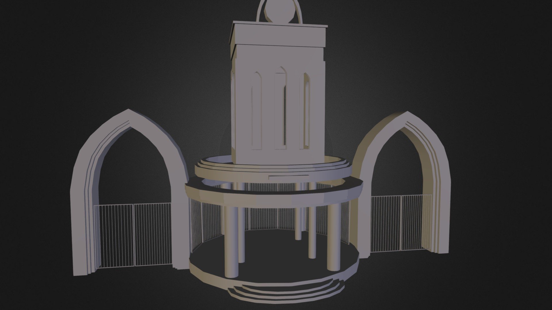 UofK Main Gate - 3D model by Yousif Magdi (@yousifmagdi) [bnC2BDa ...