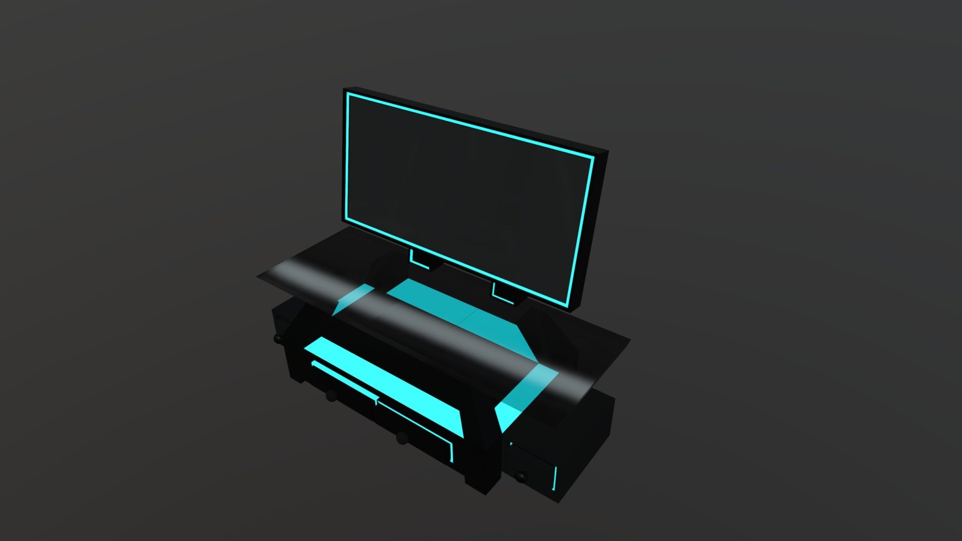 TV With LED Light - Download Free 3D model by fene [c00165e] - Sketchfab