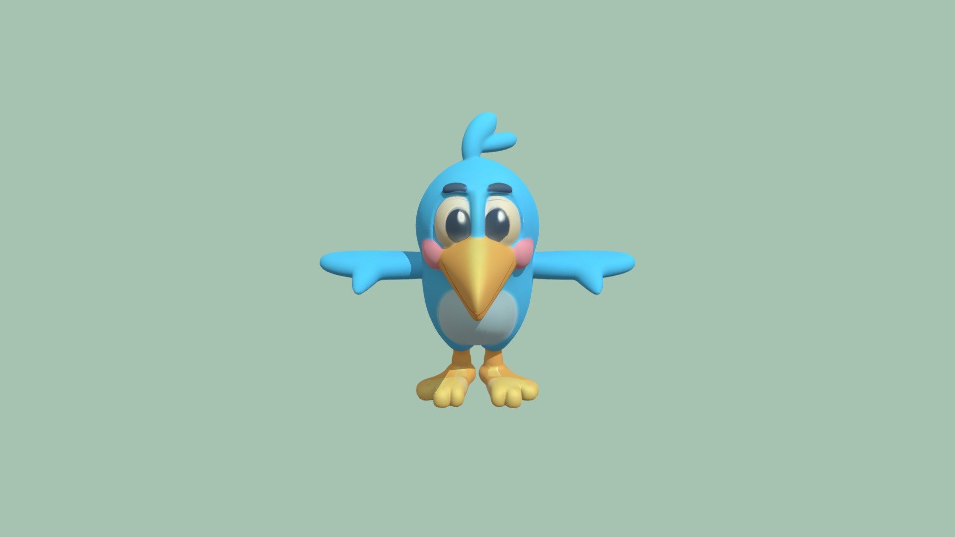 Cartoon bird character - 3D model by itsyourbirtday771 [c003cd6 ...