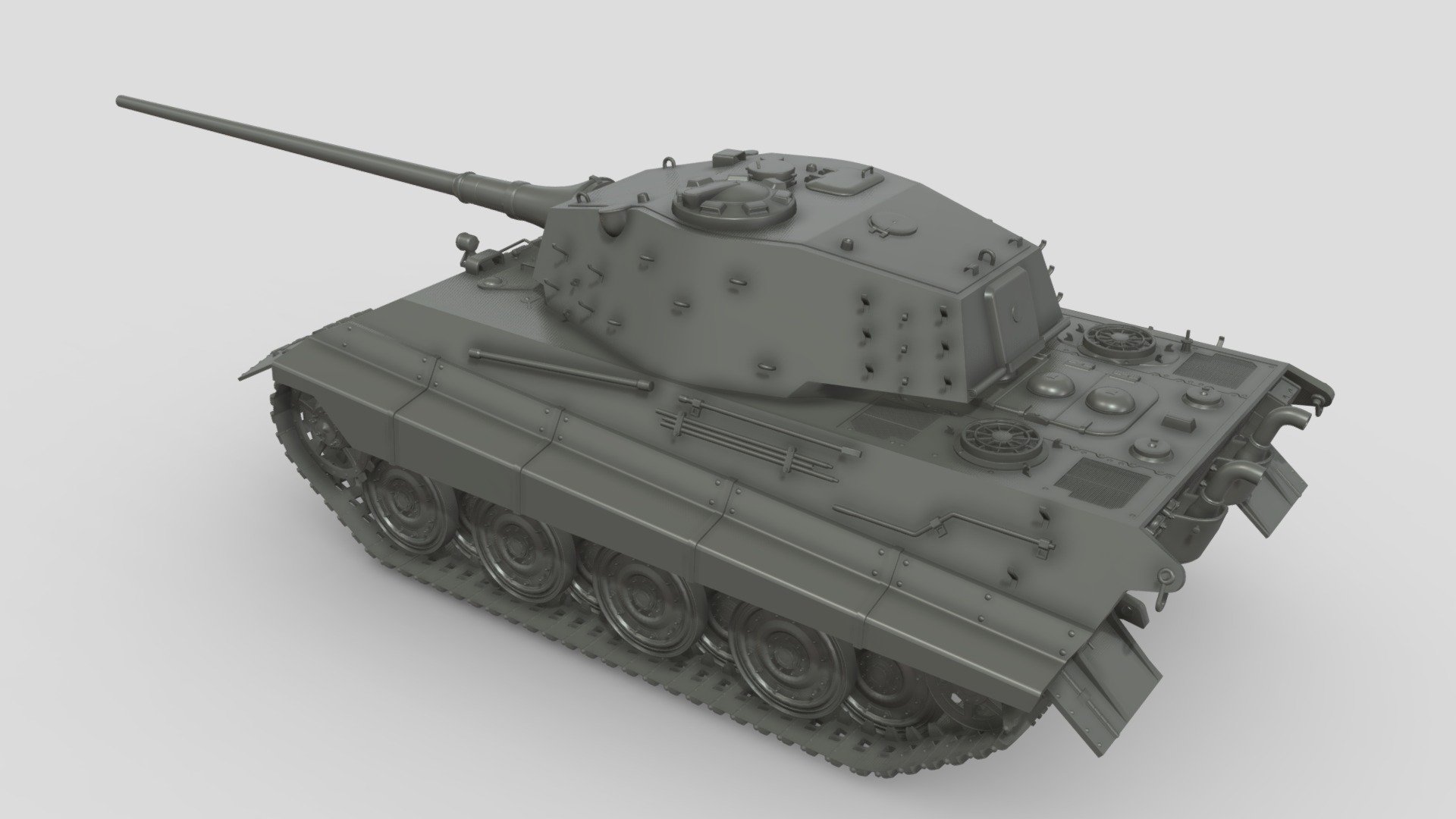 Panzerkampfwagen VI B Tiger II - 3D model by Paweł Hyciek Virtual_Reconstruction_CWR (@invi99 ...