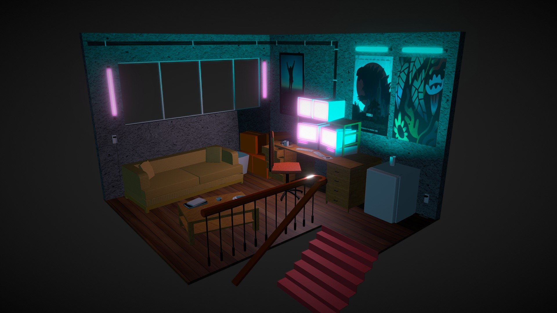 room - Download Free 3D model by Venkatesh (@sunnyvenkatesh92) [c006e44 ...