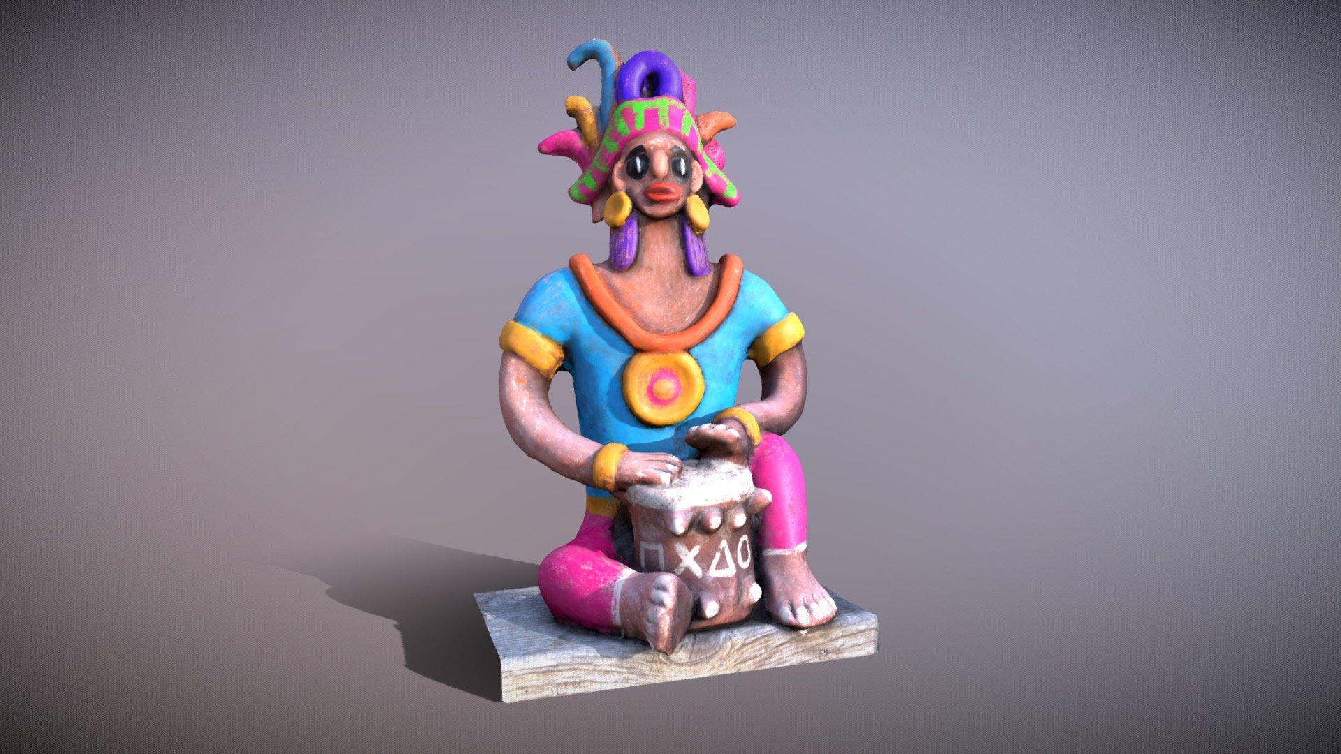 drummer-painted - 3D model by stevetalkowski [c009450] - Sketchfab