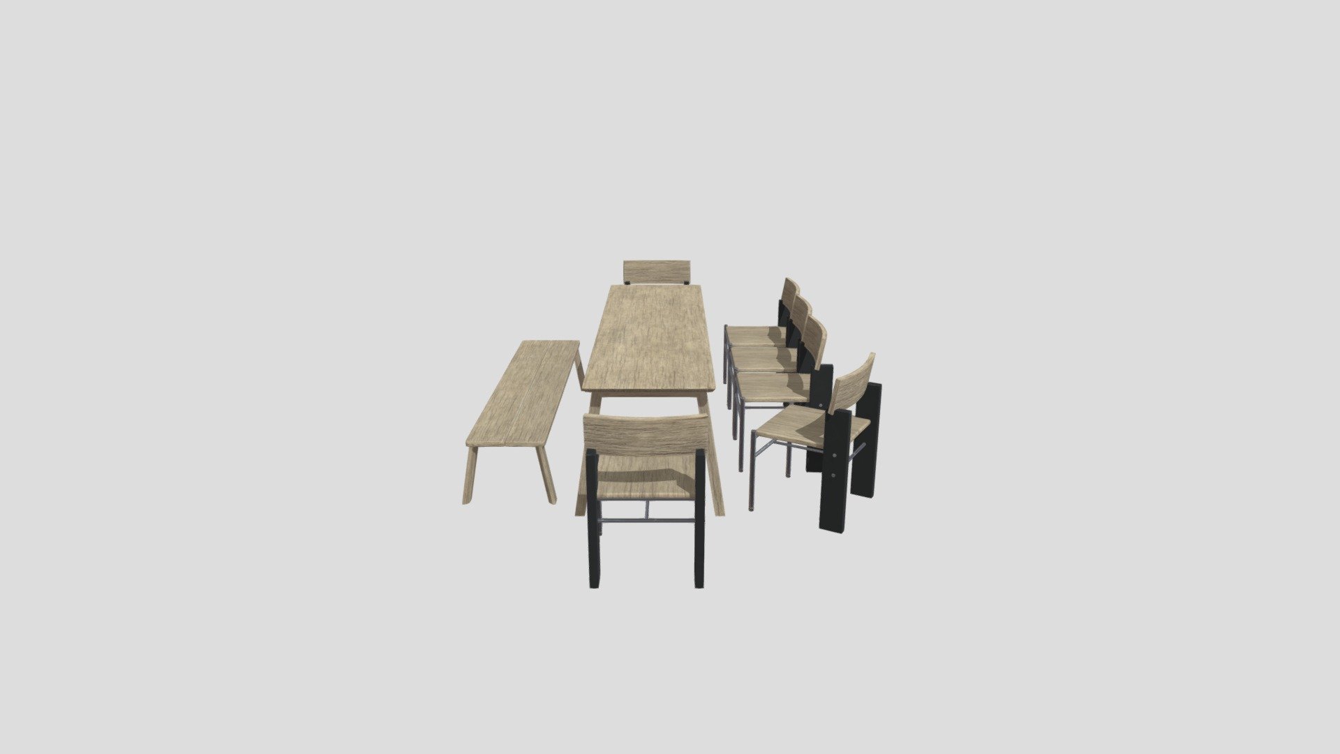 Table Set_17 - Buy Royalty Free 3D model by rebuilderai (@RebuilderAI ...