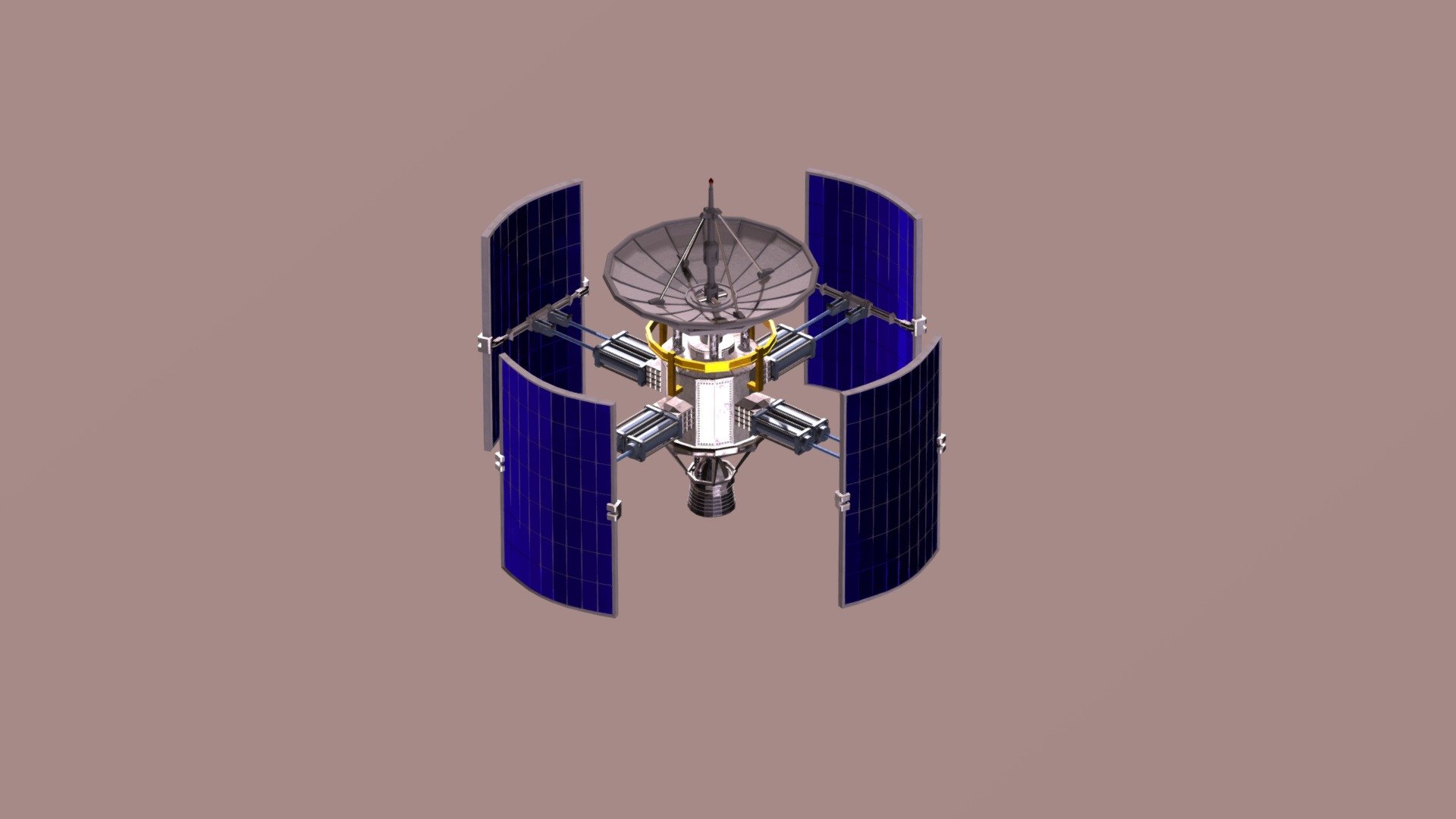 Solar Satellite - 3D model by Stelerko [c00b882] - Sketchfab