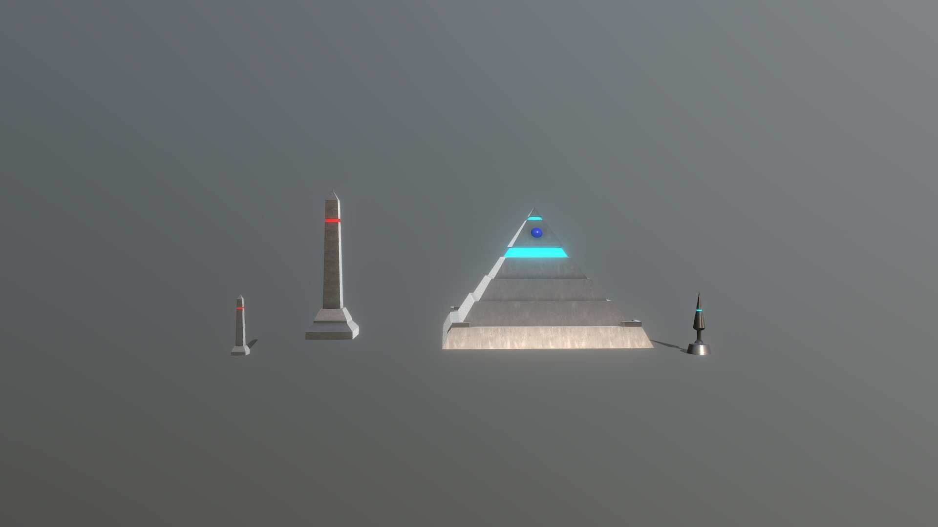 Futuristic Monuments Set - Download Free 3D model by Shawn Moore 3D ...